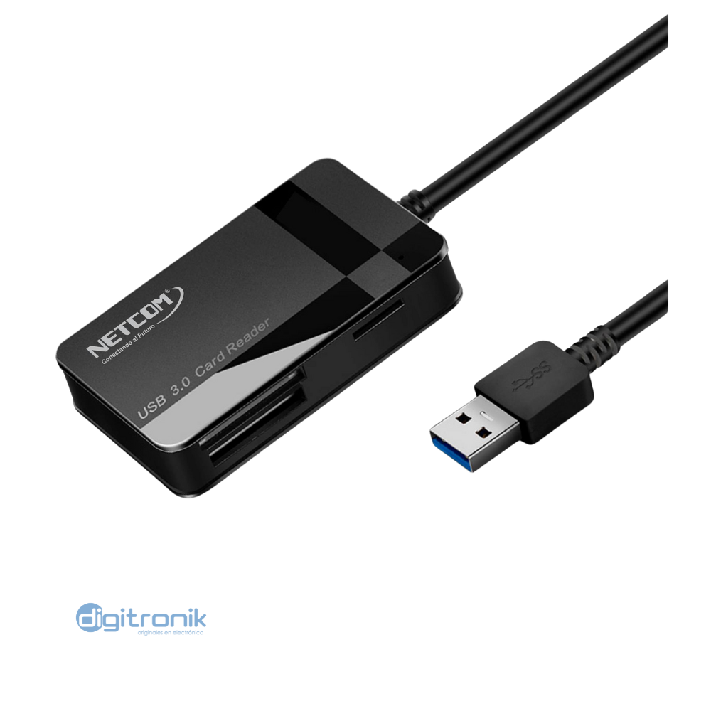 LECTOR DE MEMORIAS UNIVERSAL USB 3.0 NETCOM PE-CR0035 – digitronik