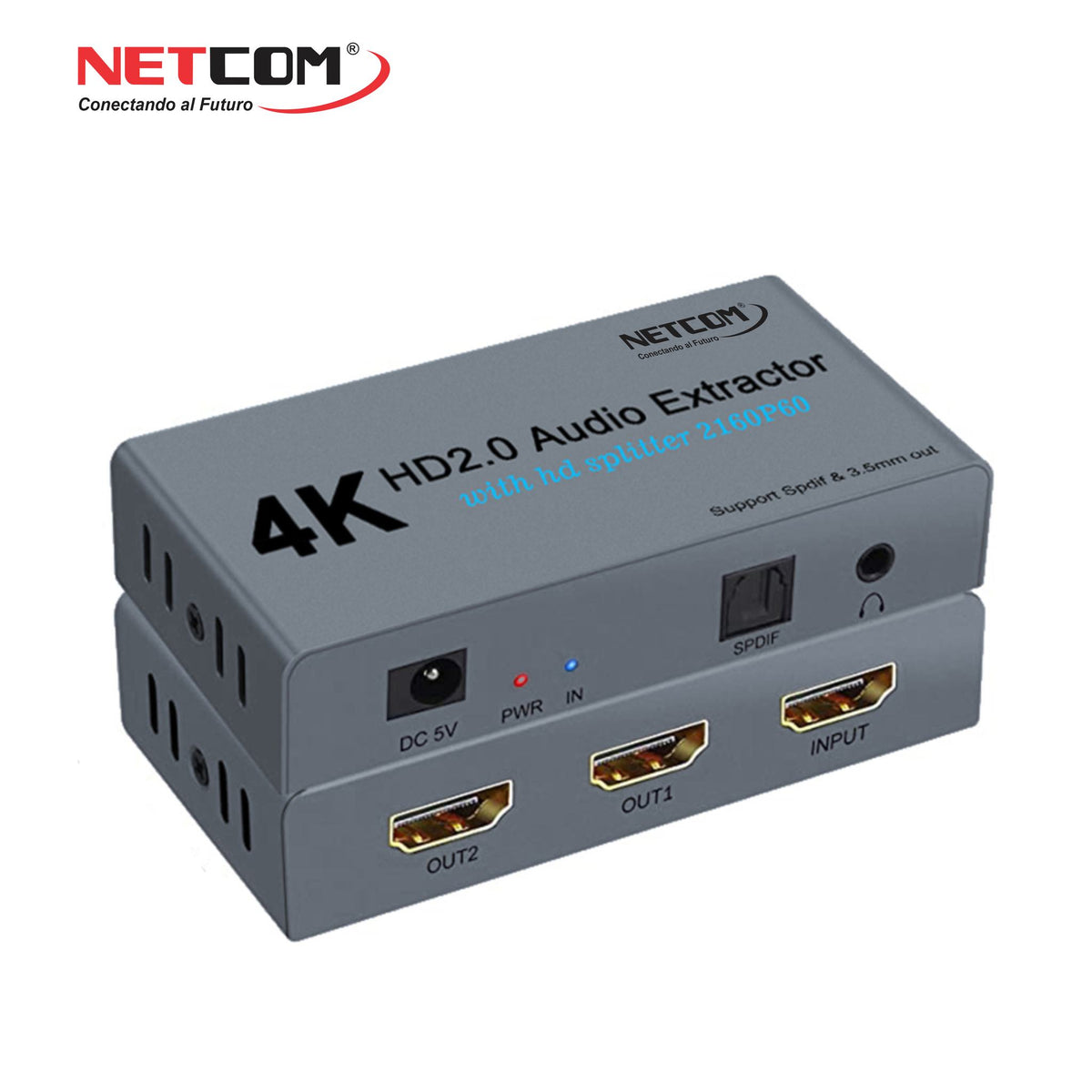 Splitter And Extractor De Audio Hdmi V20 Pe El0319 Netcom Digitronik
