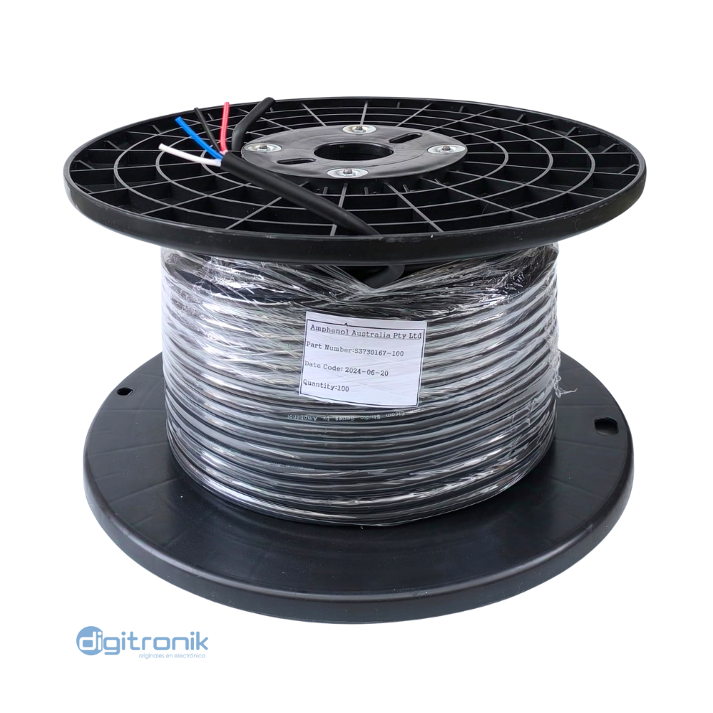 CABLE PARA PARLANTE 4 HILOS 4X16 53730167-100 AMPHENOL X 100 MTS ...