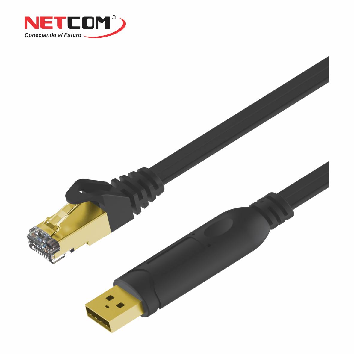 CABLE CONSOLA USB A RJ45 DE 1.8 MTS NETCOM PE-US0360 – digitronik