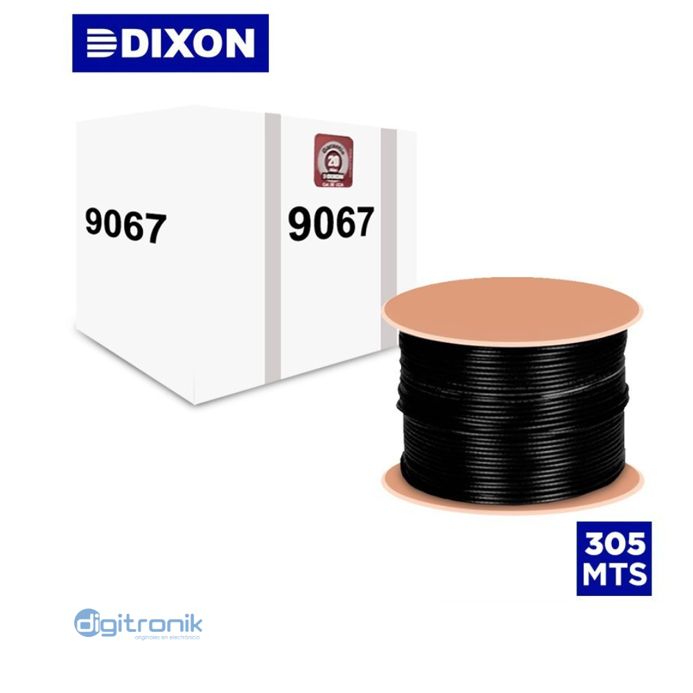 DIXON STP CAT 6 4PX23AWG NEGRO EXTERIORES 9067 – digitronik